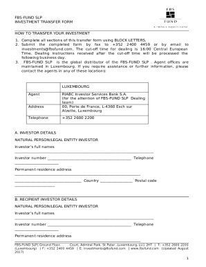 HOW TO COMPLETE A TRANSFER REQUEST Doc Template | pdfFiller