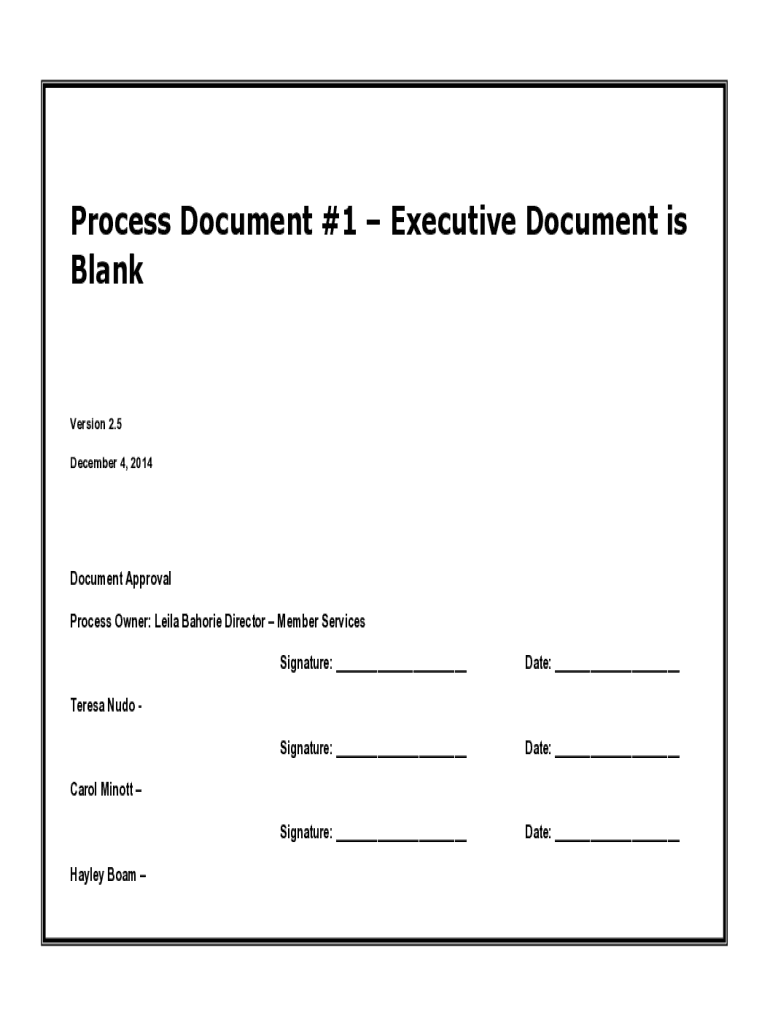 Fillable Online Process Documentation Guide with Examples & Templates ...
