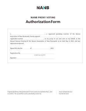 Fillable Online 2019 Proxy voting form Formulaire de vote par ...
