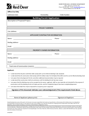 Fillable Online Deck Building Permit Application Form. Deck Building Permit Application Form Fax ...