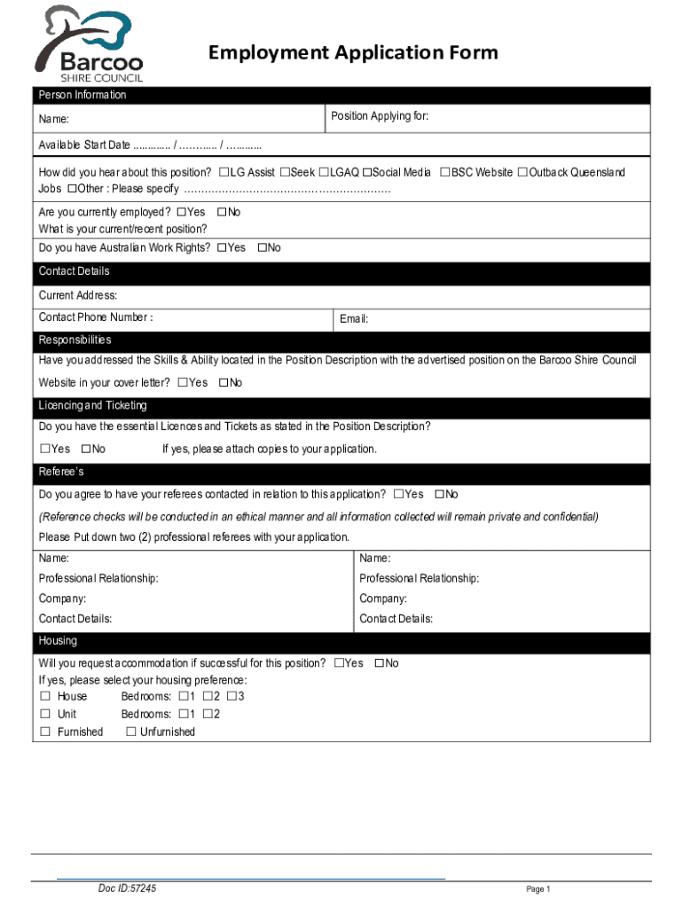 Fillable Online HIRE APPLICATION FORM Fax Email Print - pdfFiller