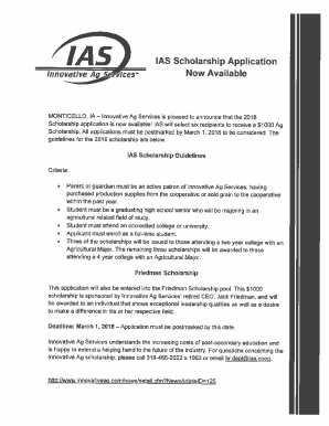 Fillable Online Innovative Ag Services, Co. - Last week, IAS purchased ...