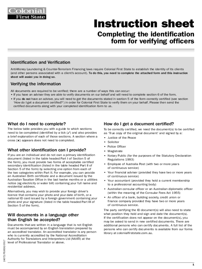 Fillable Online Completing the identification Fax Email Print - pdfFiller