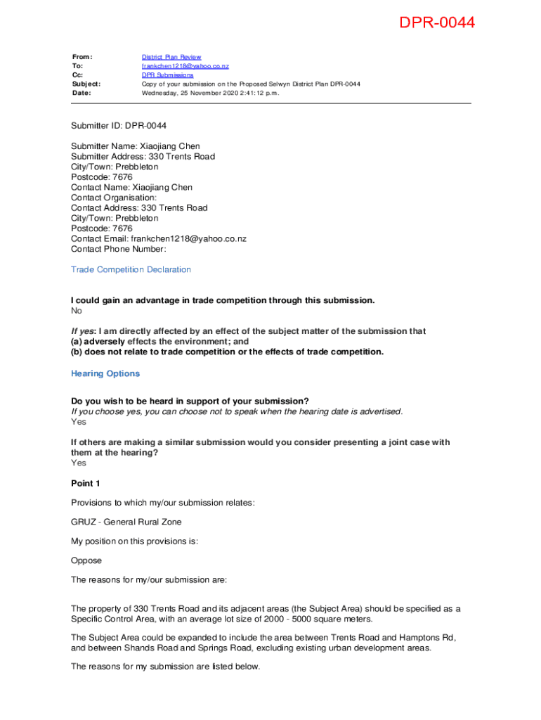 Fillable Online Evidence for the Rezoning Request (DPR-0044, Xiaojiang ... Fax Email Print ...