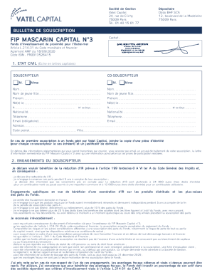 Remplissable En Ligne Dossier souscription Fax Email Imprimer - pdfFiller