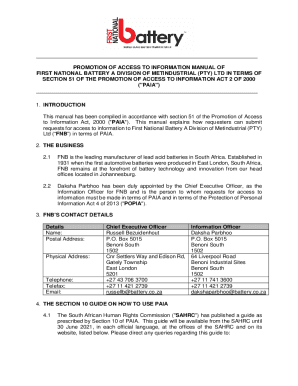 Fillable Online First National Battery Academy: Welcome to the FNB ...