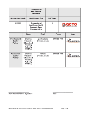 Fillable Online Occupational Qualification Certificates Fax Email Print ...
