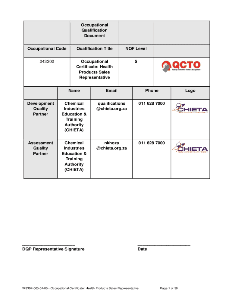Fillable Online Occupational Qualification Certificates Fax Email Print ...