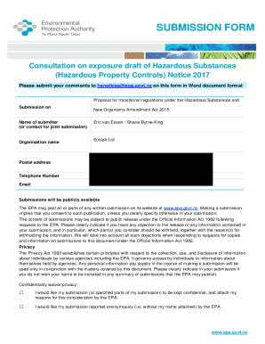 Fillable Online Hazardous Substances and New Organisms Amendment ...