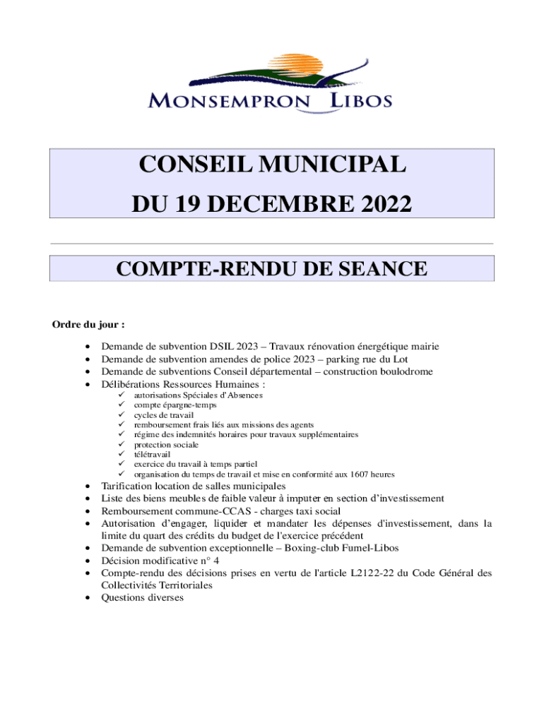 Remplissable En Ligne Le conseil municipal - Mairie de Saint-Mandrier-sur-Mer Fax Email Imprimer ...