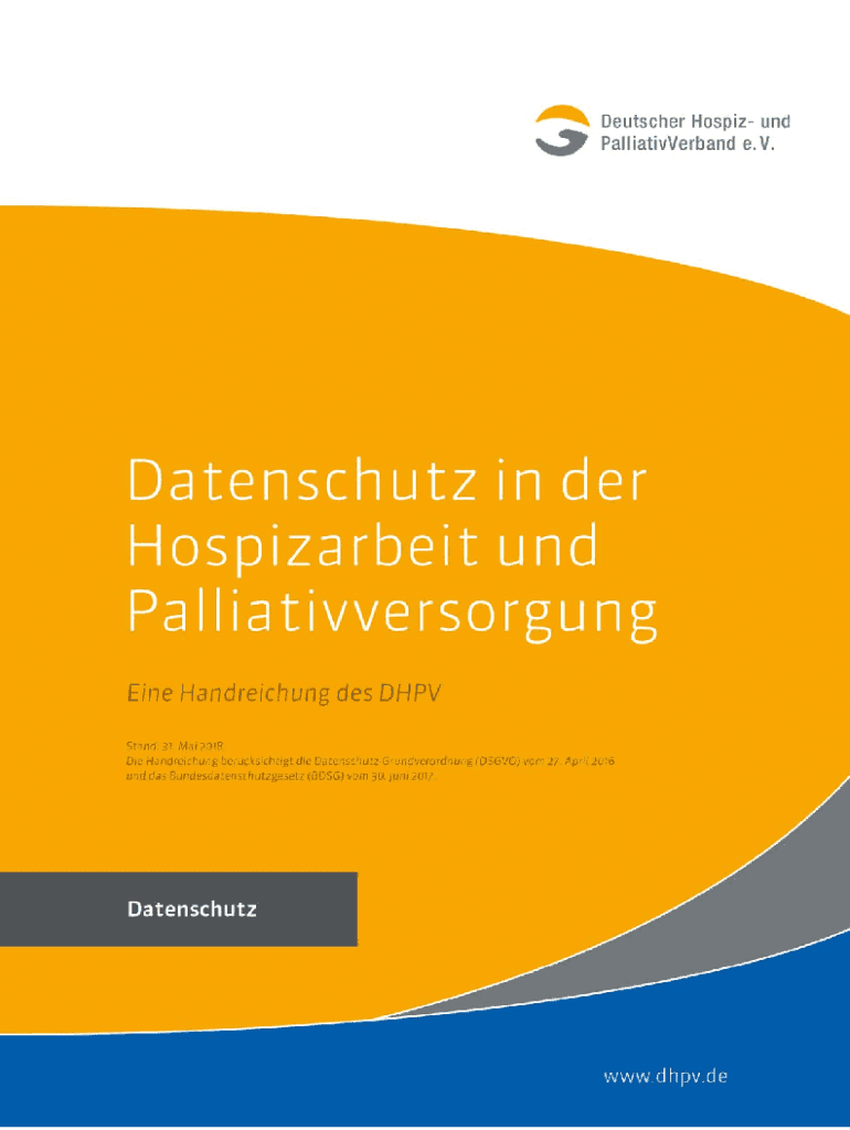 Ausfüllbar Online Datenschutz in der Hospizarbeit und Palliativversorgung. Datenschutz ...