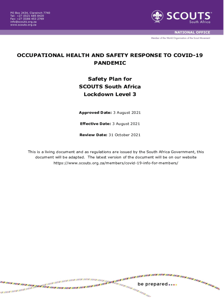 Fillable Online OCCUPATIONAL HEALTH AND SAFETY RESPONSE TO ... Fax ...