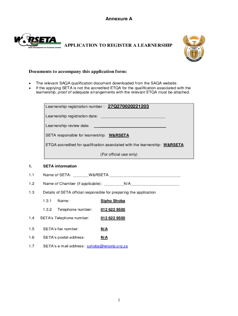 Fillable Online Details of SETA official responsible for preparing the ...