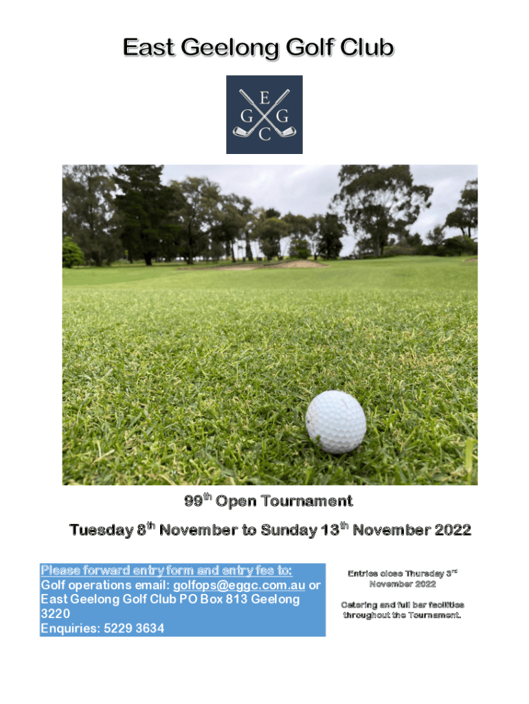 Fillable Online The City of Greater Geelong will exit out golf course ...