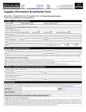 Fillable Online AP03E - Account Supplier Form Fax Email Print - pdfFiller