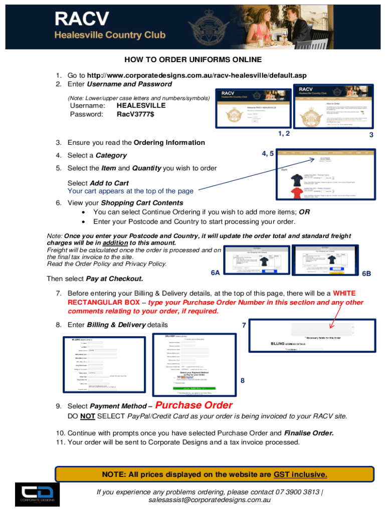 Fillable Online RACV GOLDFIELDS Fax Email Print - pdfFiller