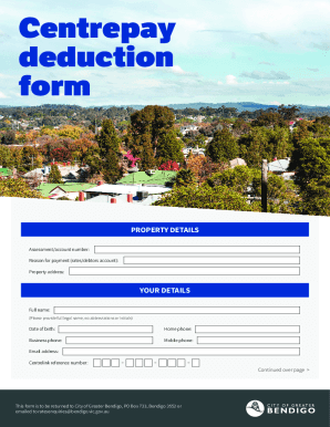 Fillable Online Centrepay deduction form Fax Email Print - pdfFiller