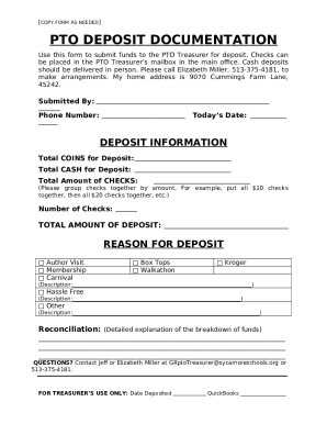 11 Essential PTO Treasurer s You Gotta Have Doc Template | pdfFiller