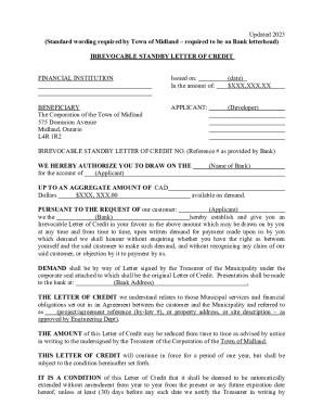 Fillable Online Letter Of Credit Sample - Fill Online, Printable ...