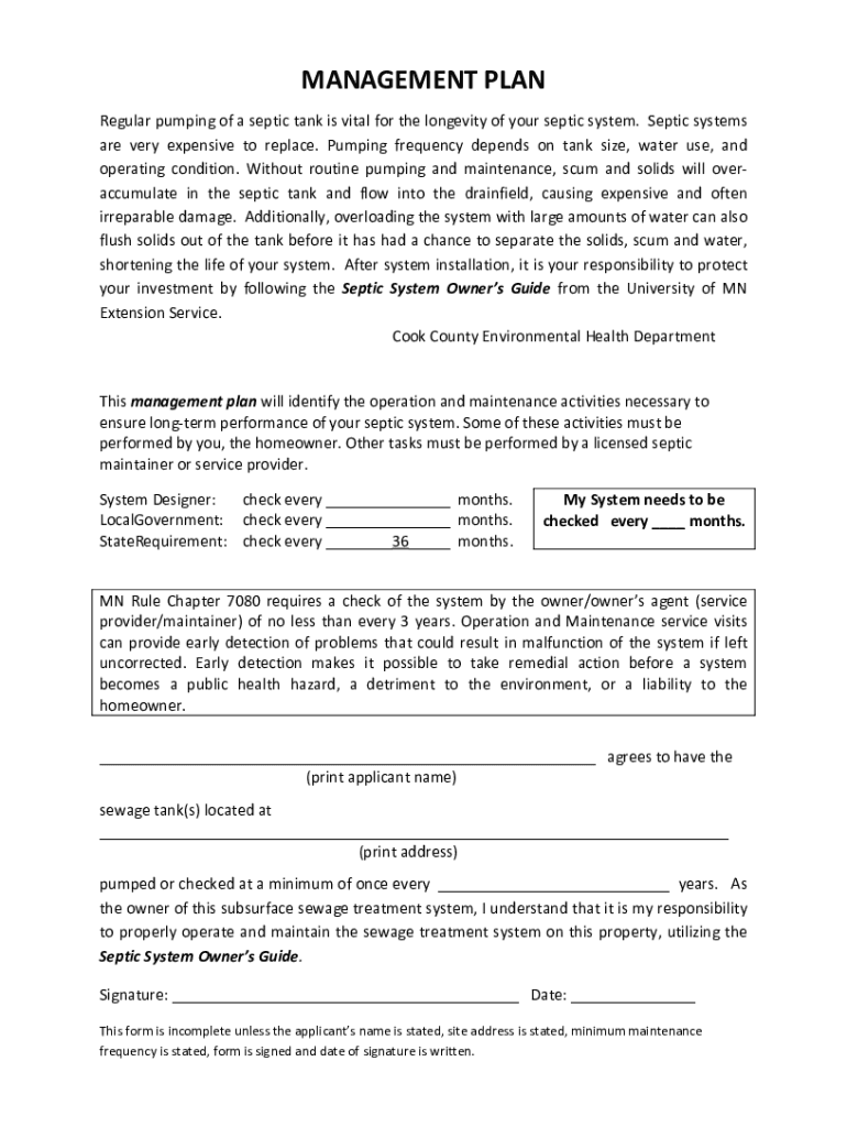 Fillable Online What is a Septic Tank Maintenance Checklist? Fax Email ...