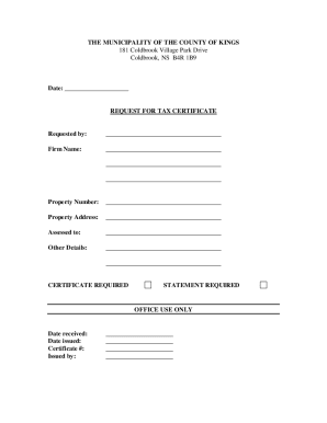 Fillable Online Tax Certificate Requisition.pdf Fax Email Print - pdfFiller