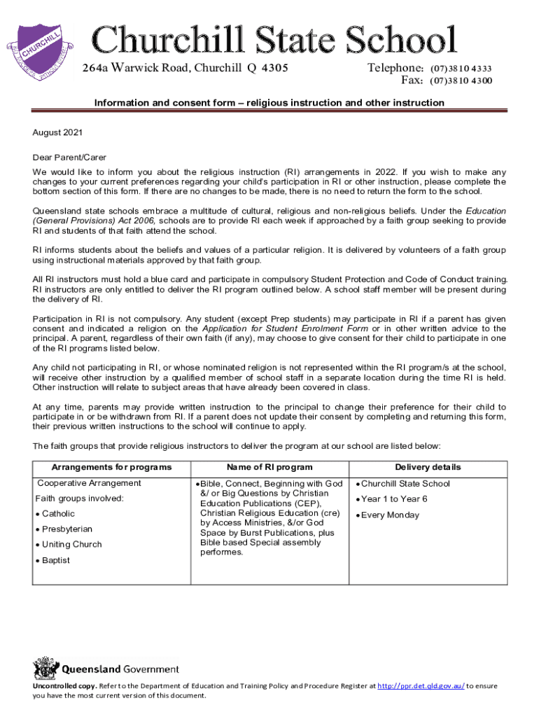 Fillable Online religious-instruction-consent-form-template v3.doc Fax ...