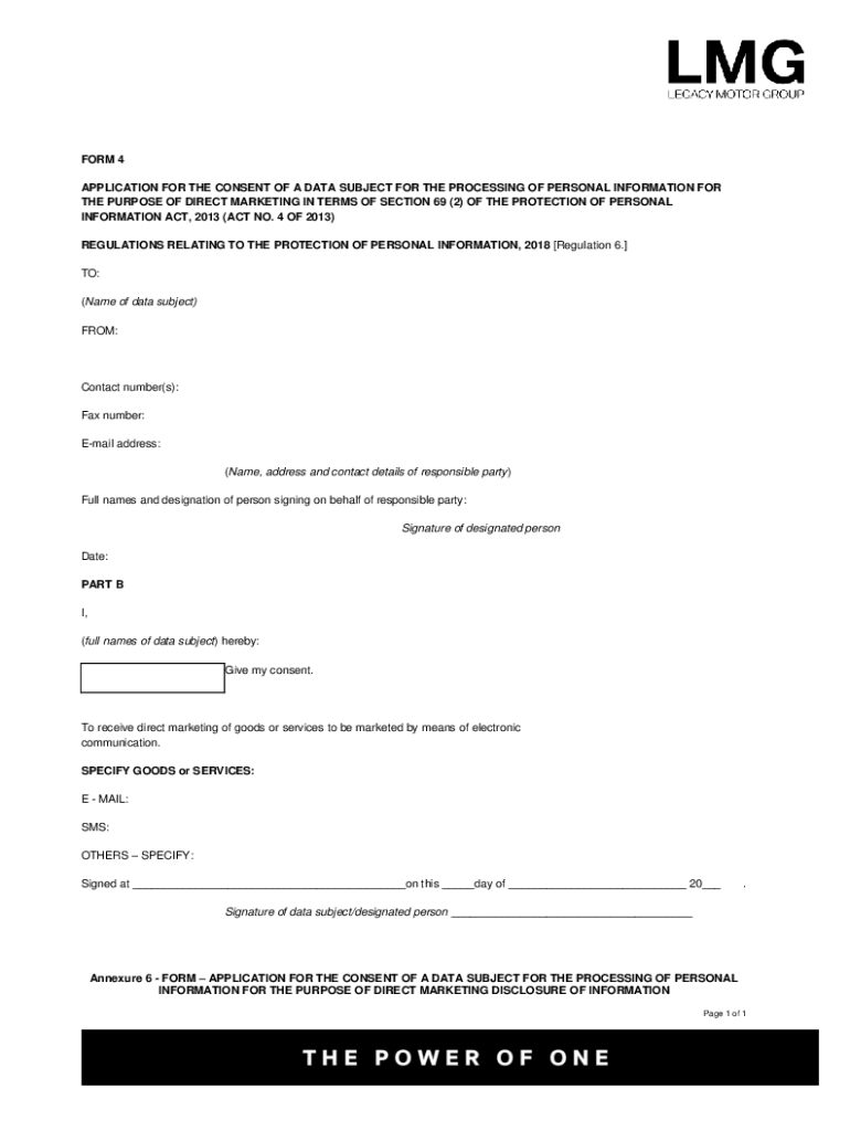 Fillable Online POPIA: Keep Calm, Take Action, Be Compliant and Let us ...