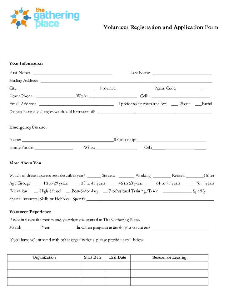 Fillable Online special olympics alberta - volunteer/coach application ...