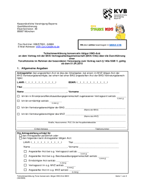 Ausfüllbar Online KVB-FORM-Teilnahmeerkl-Tonsi-BKK-konsv-ttiger-HNO ...