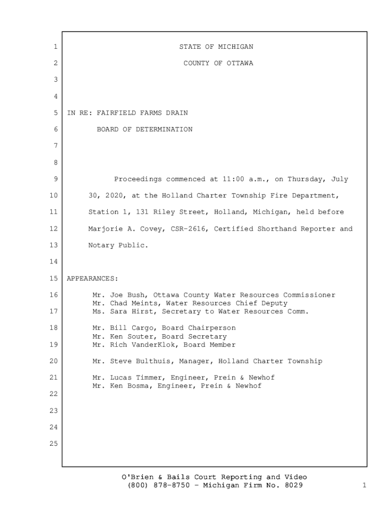 Fillable Online 1 STATE OF MICHIGAN Fax Email Print - pdfFiller