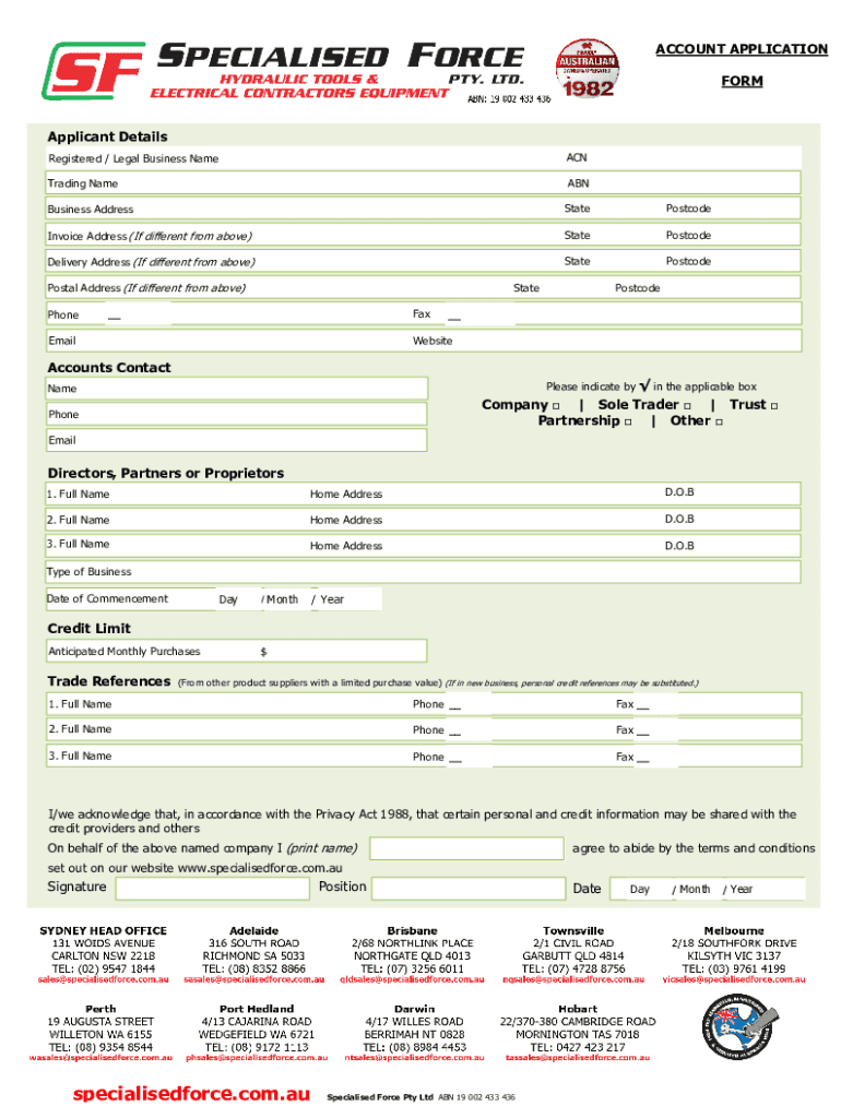 Fillable Online APPLICATION FORM FOR A BODY CORPORATE Fax Email Print ...