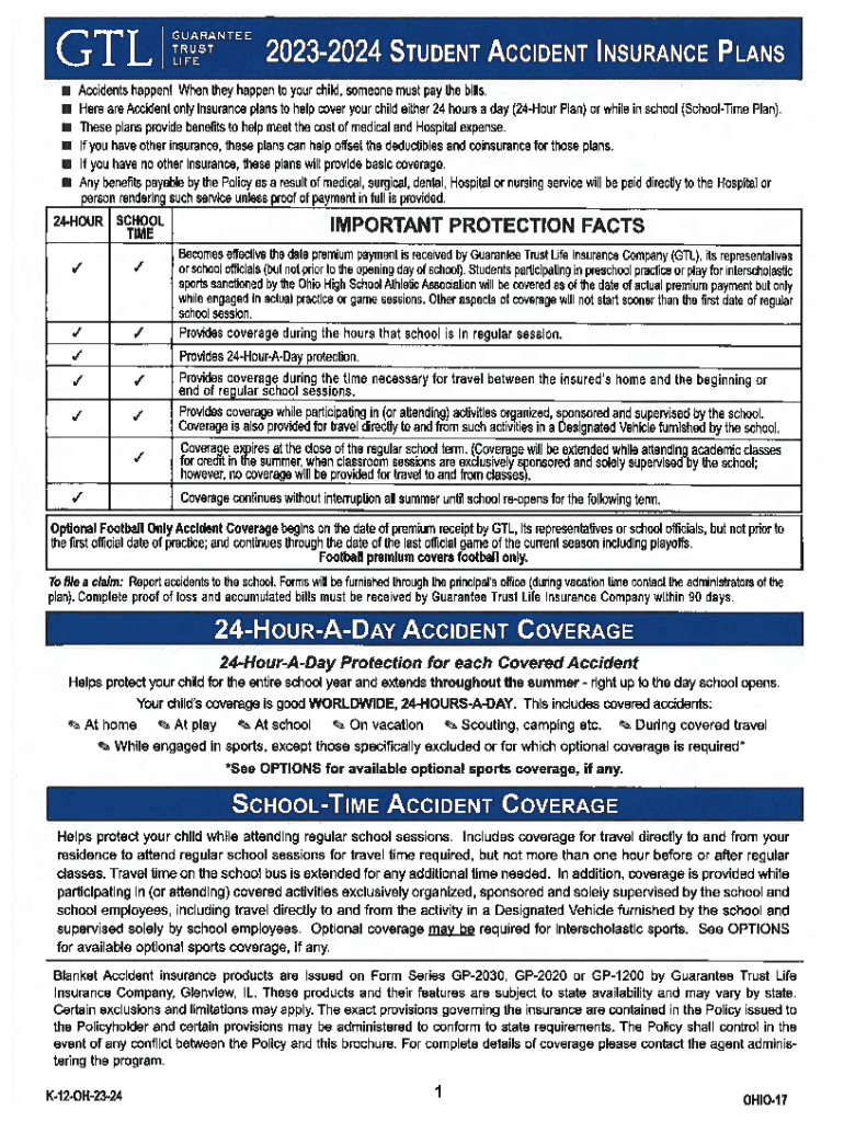 Fillable Online student accident insurance Fax Email Print - pdfFiller