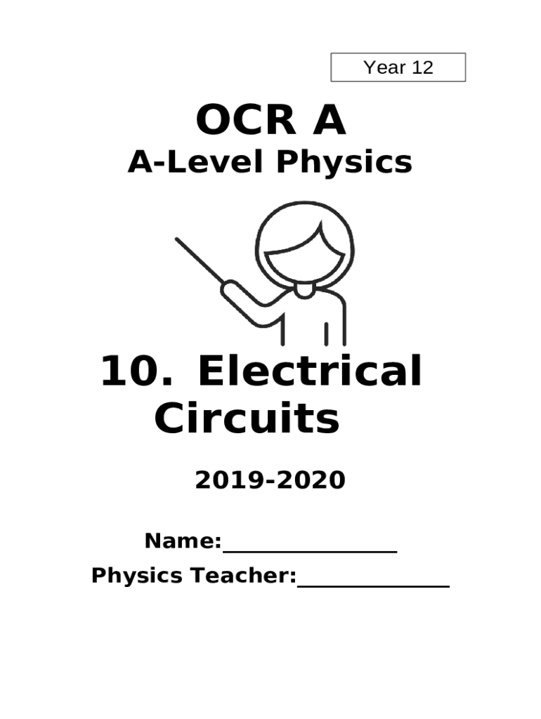 Notes - Topic 4.3 Electrical Circuits - OCR (A) Physics A-level Doc ...