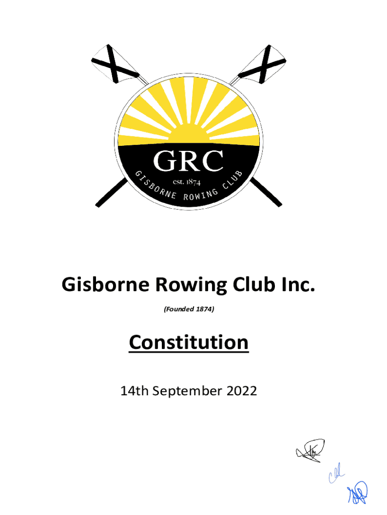 Fillable Online Club Constitution - Template Fax Email Print - pdfFiller