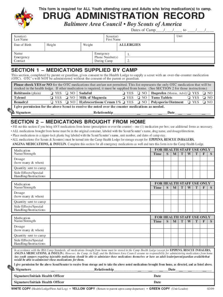 Fillable Online Requirements for BSA Annual Health and Medical Records ...
