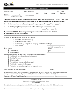 Completable En línea Ontario School District - Non-Discrimination ...