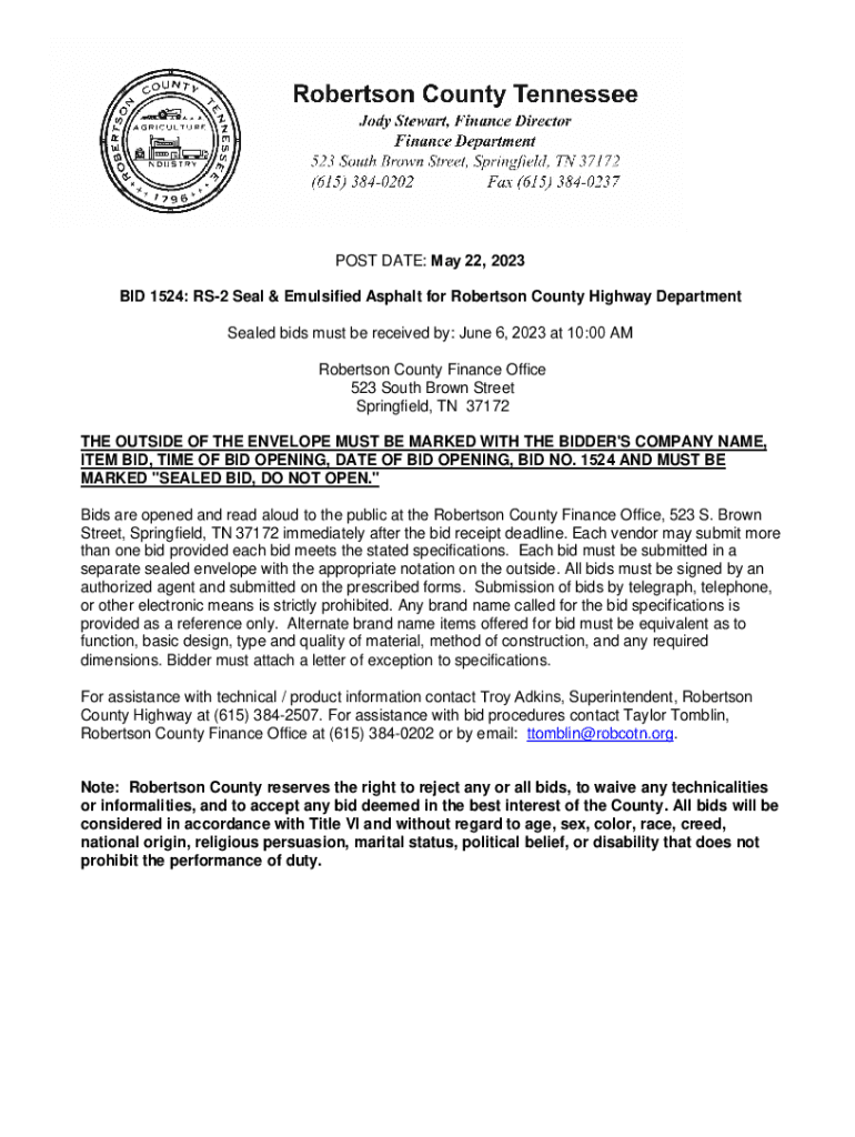 Fillable Online Bid Invitations Fax Email Print - pdfFiller