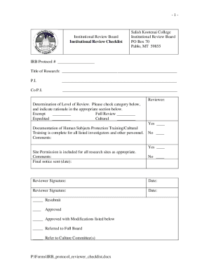 Fillable Online Institutional Review Boards: What Clinician Researchers ...