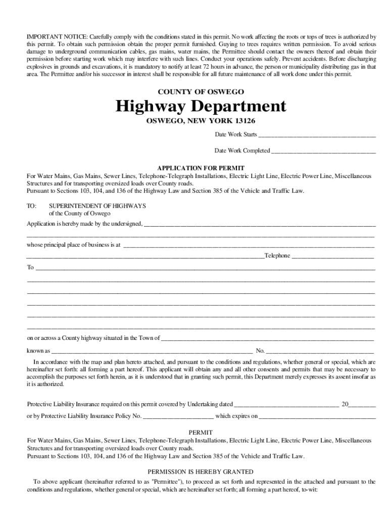 Fillable Online Special Hauling Permits - NYSDOT - New York State Fax ...