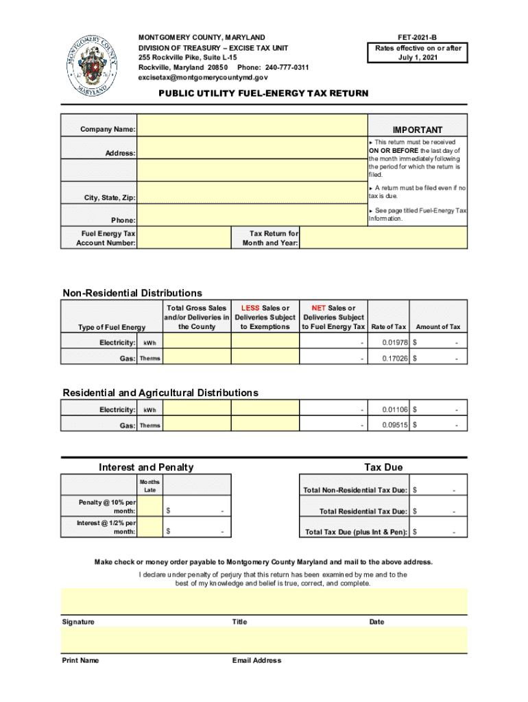 Fillable Online Interest and Penalty Tax Due Non-Residential ...
