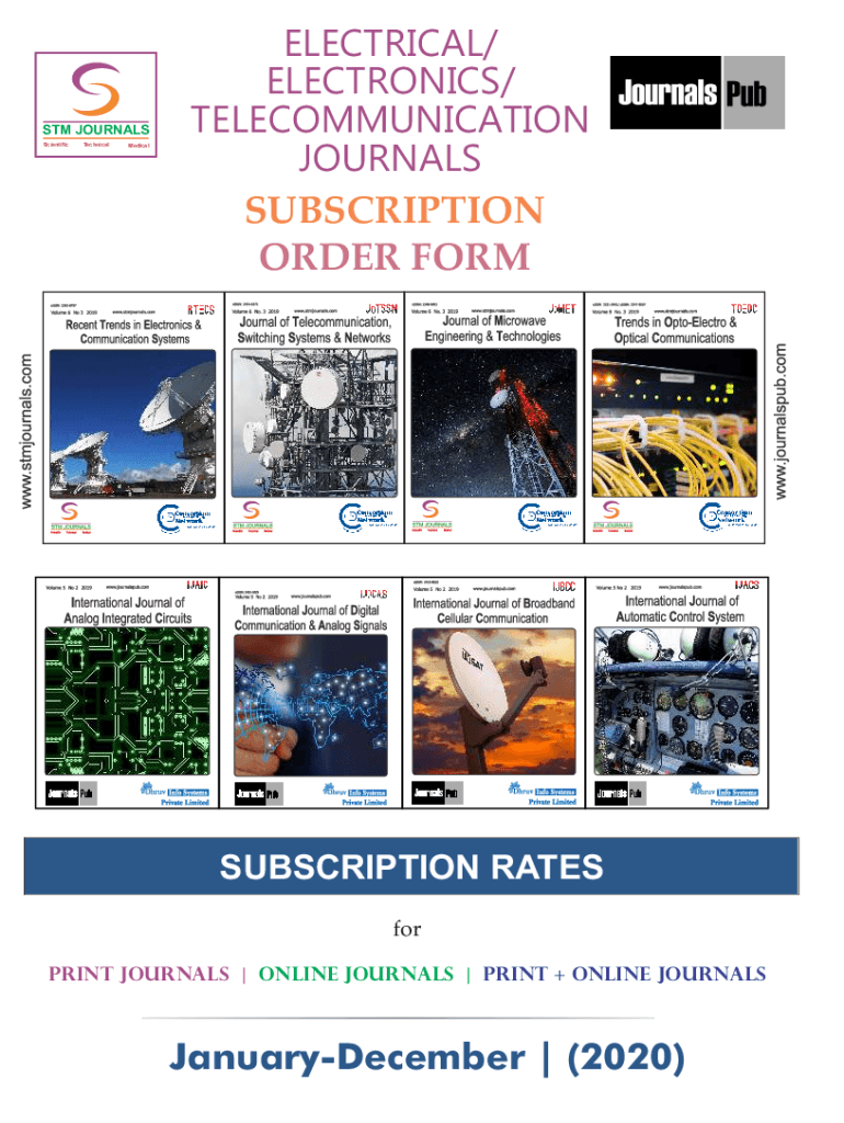 Fillable Online (Electrical - Electronics) Subscription Form 2020-2021 ...