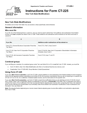 Fillable Online CT-225-I, Instructions for Form CT-225, New York State ...