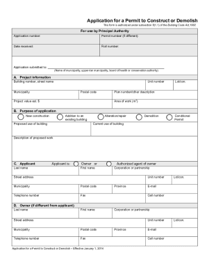 Fillable Online Building Permit Application Form - Studylib Fax Email Print - pdfFiller