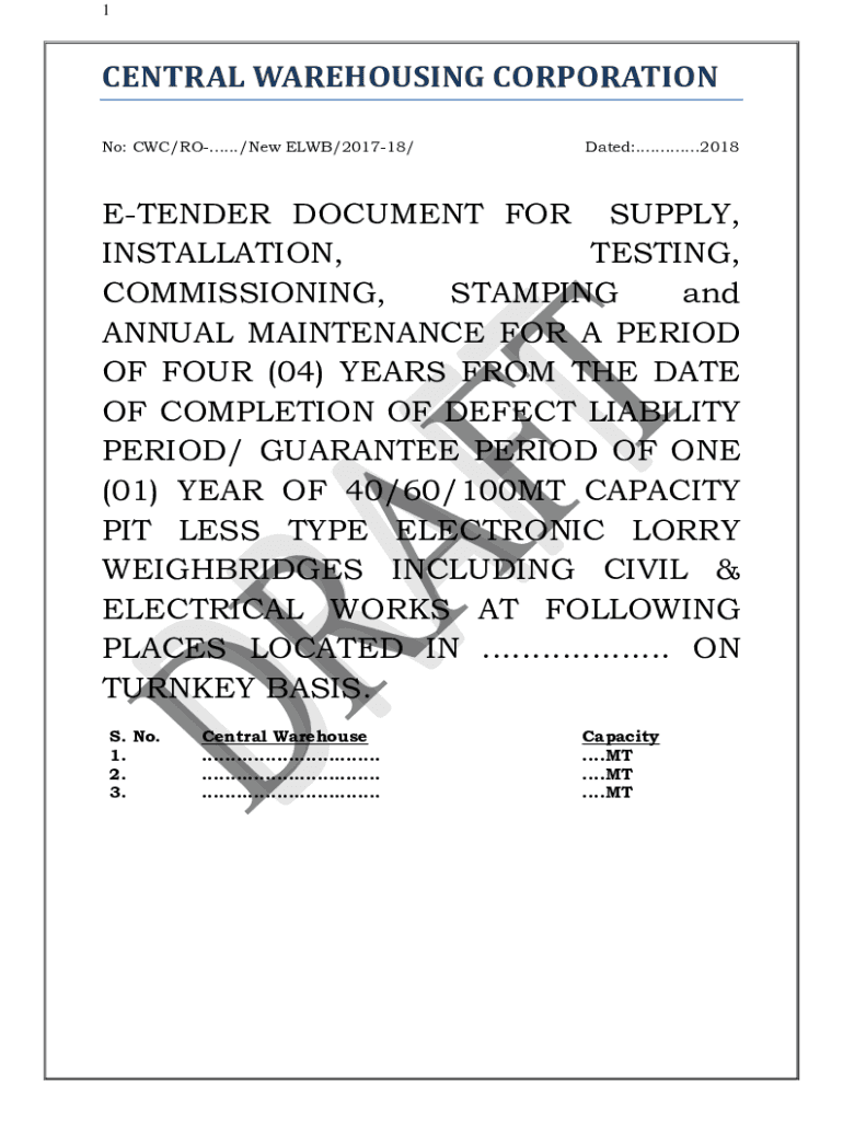Fillable Online Supply, Installation/Commissioning, Testing & Stam ...