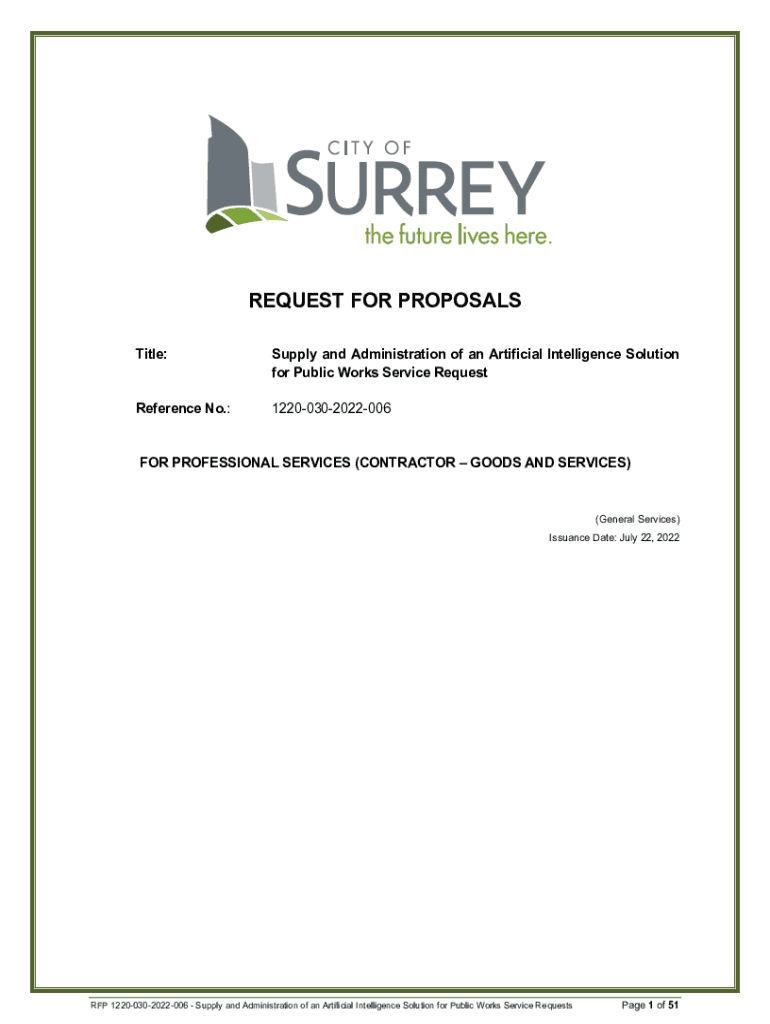 Fillable Online TPL RFP Professional Services with PSA Agreement ...