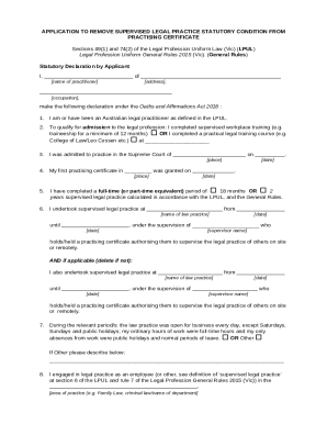 Application to Amend Australian Practising Certificate to ... - lsbc ...