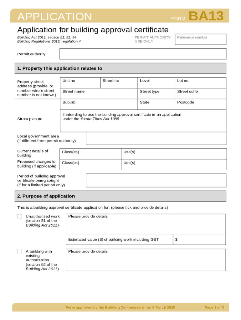Certificate of building compliance Doc Template | pdfFiller
