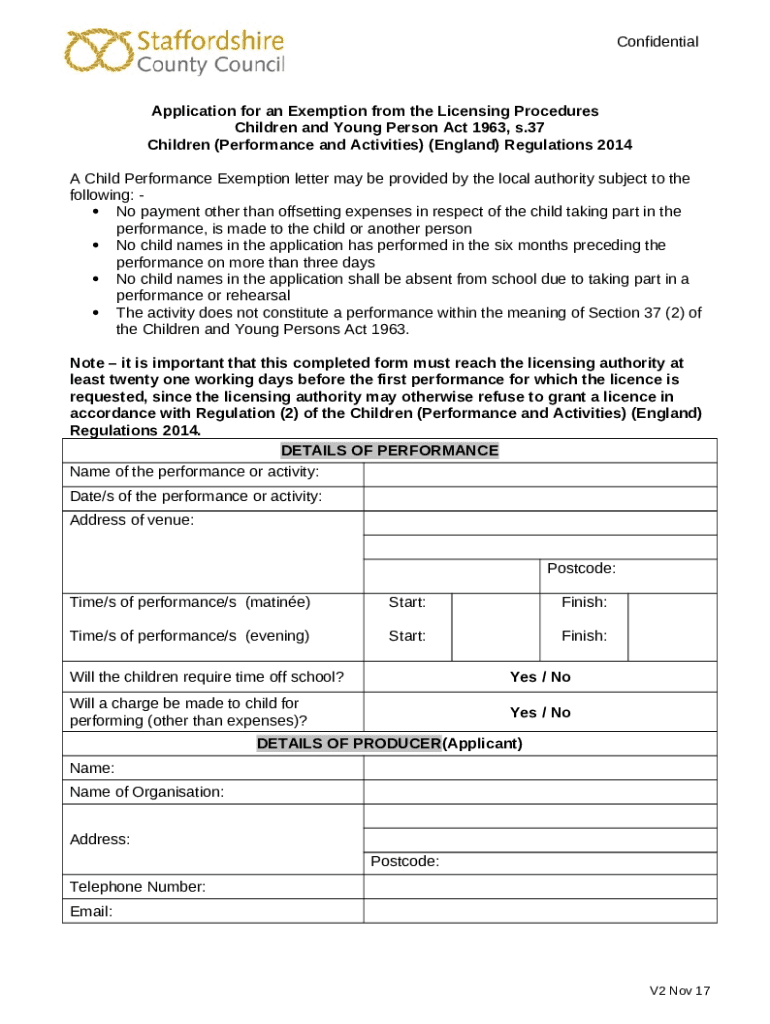 Exemption authorisation Doc Template | pdfFiller
