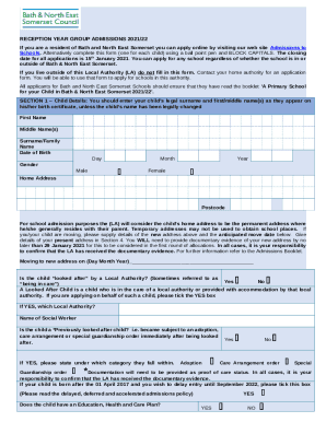 Reception Application 2021. ... Doc Template | pdfFiller