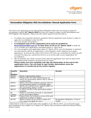 RO Paper Application Doc Template | pdfFiller